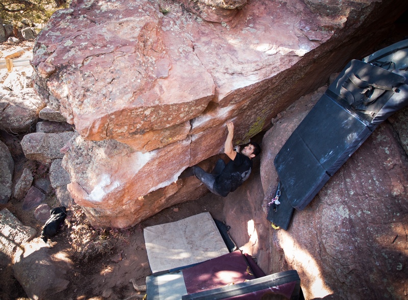 Bouldering in Cloud Shadow, Boulder