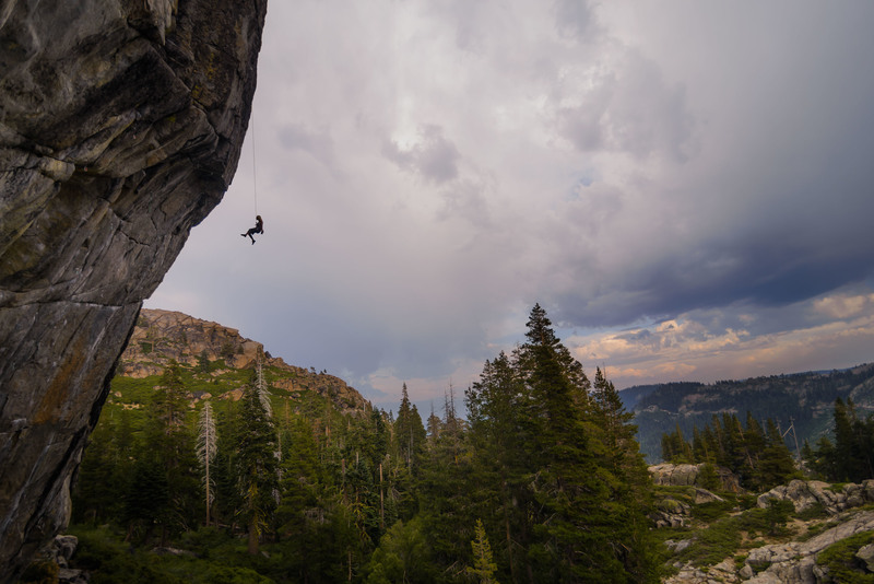 Brette Harrington warming up on Bronco