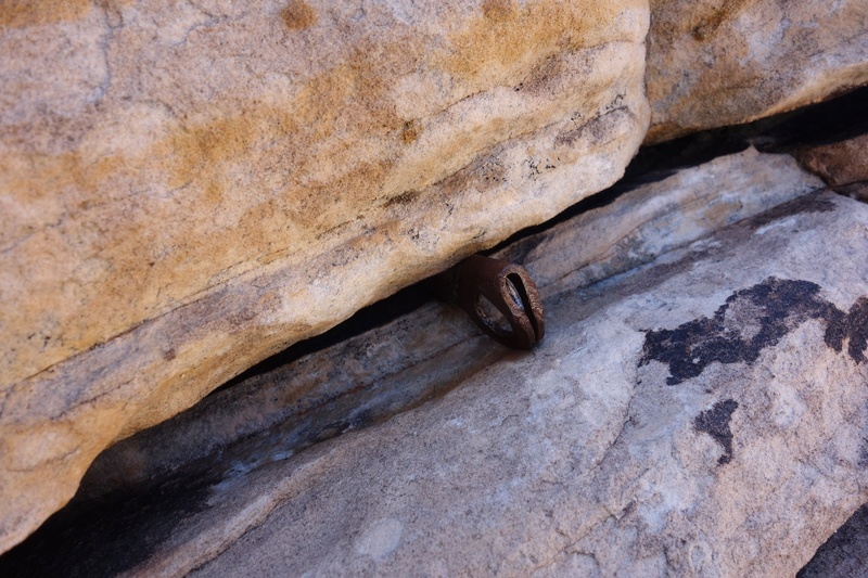 Old piton on Pitch 6.