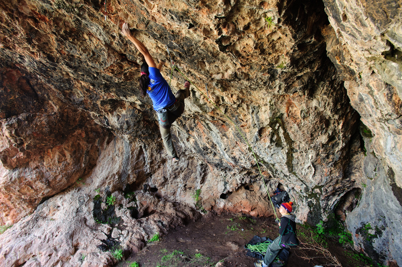 Rock Climbing in The Cave, Hells Canyon