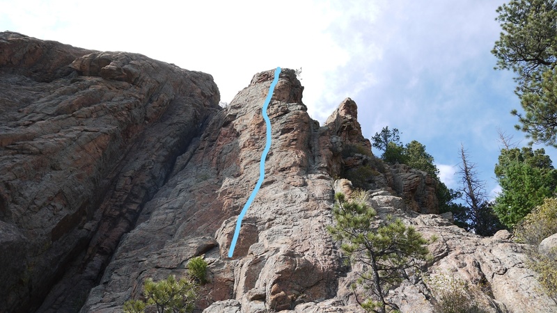 Rock Climb A Face in the Crowd, South Platte