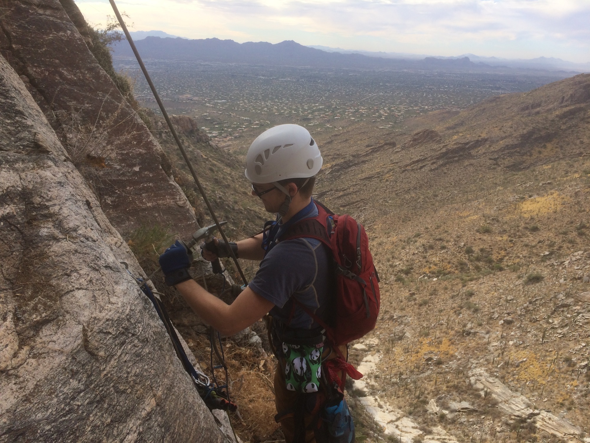 Ryan Boyden installing the P3 anchor.
