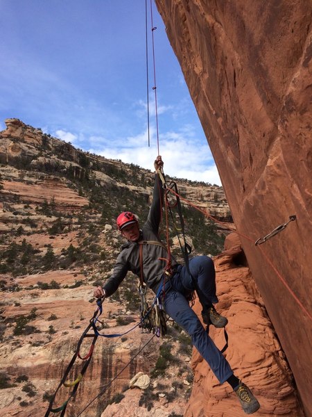 Rock Climb The Original Route, Southeast Utah
