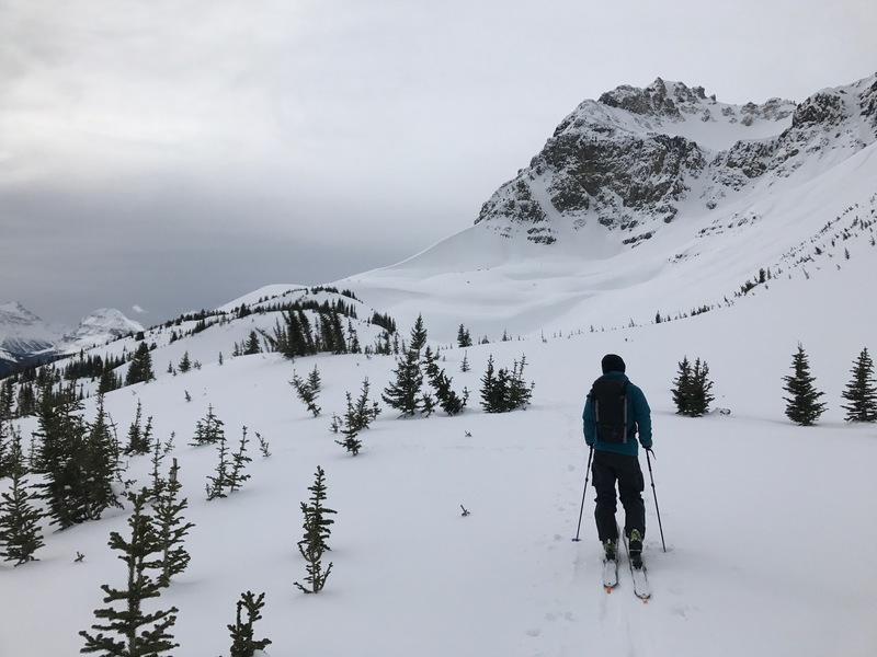 Bow Summit backcountry ski tour.