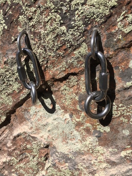ASCA installed new rappel anchors at the top of Pitch one and pitch 2