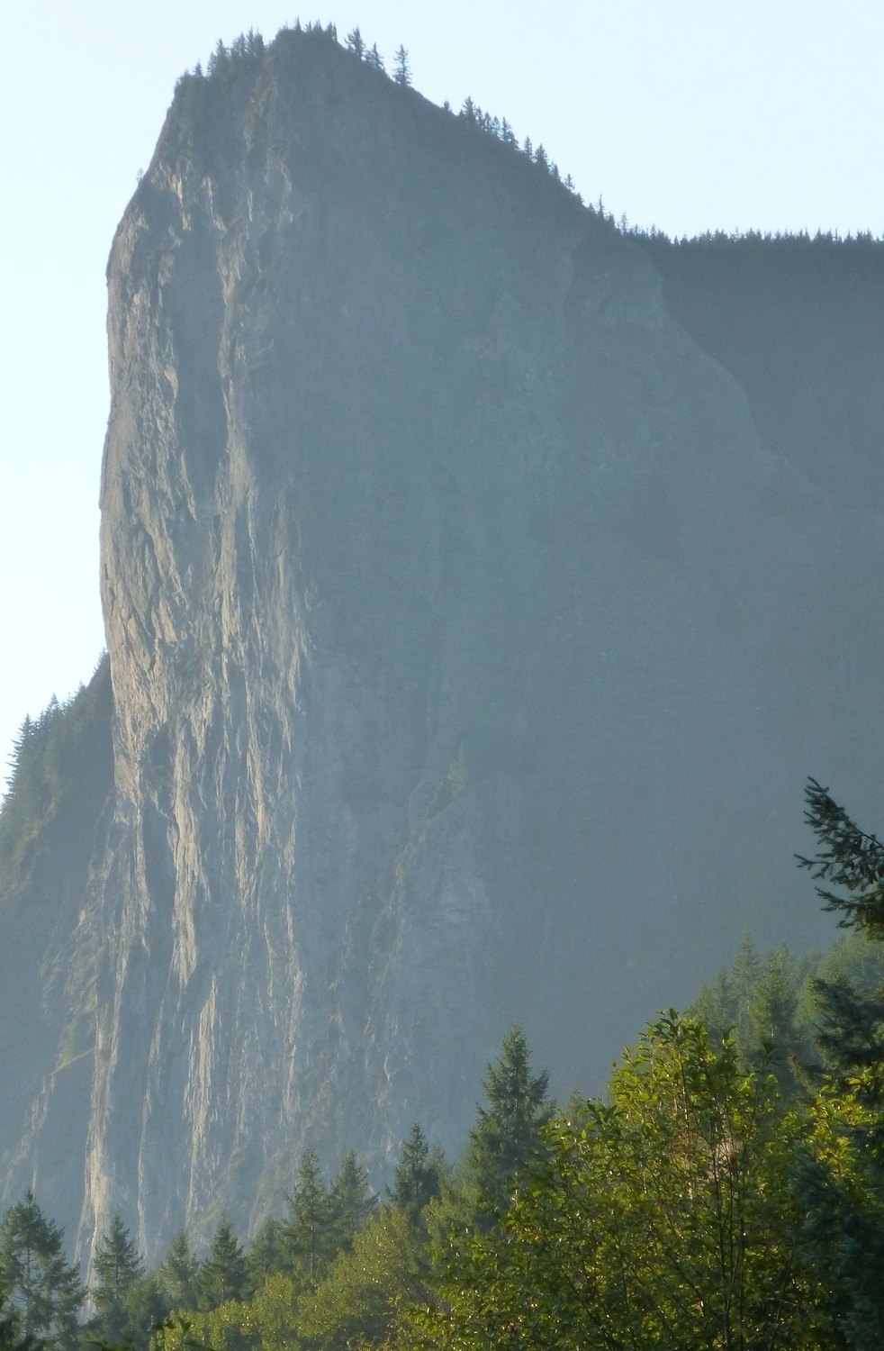 Tower Rock with the first 250 feet of cliff not visible below.