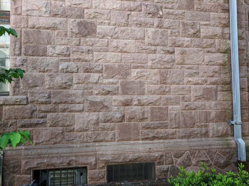 The wall, traverse left to right and match on the gutter (or the arete ...