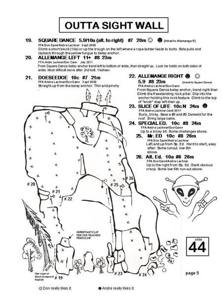 Rock Climbing in Outta Sight Wall, British Columbia