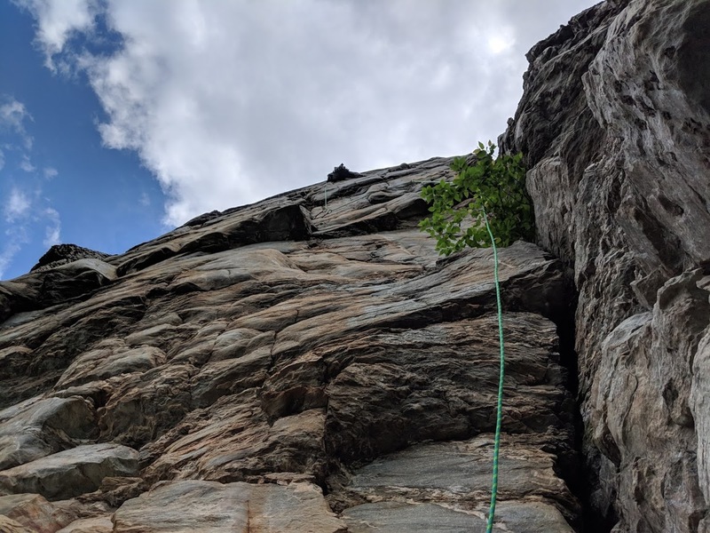 Steep section on pitch 2