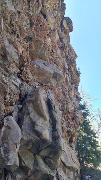 Rock Climbing in Drunk Wall, El Rito