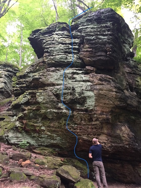 Rock Climb Aztec Walk, Northeast Ohio