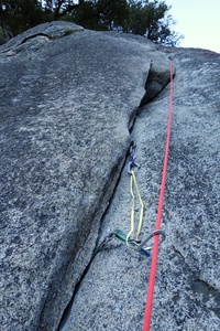 Rock Climb Church Bowl Lieback, Yosemite National Park