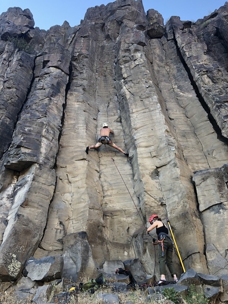 Rock Climb Pabst Smear, West Idaho