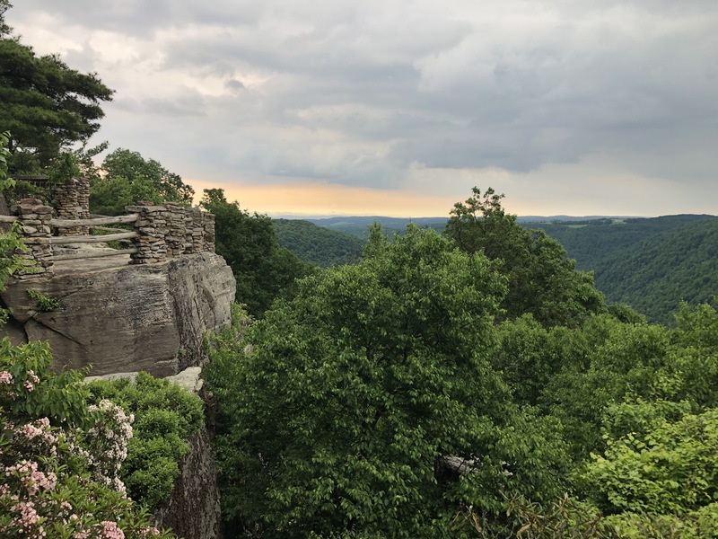 Bouldering in Coopers Rock State Forest, Northern WV