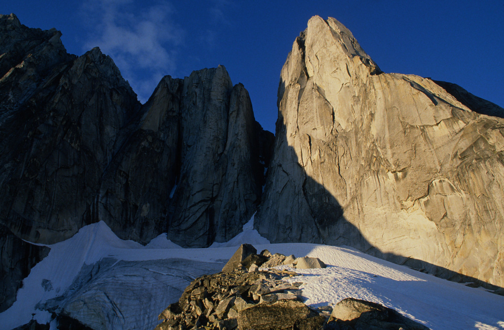 Sunset South Howser Tower - July 1990. We got passed by 3 groups around ...