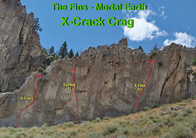 Rock Climbing in X-Crack Crag, The Fins