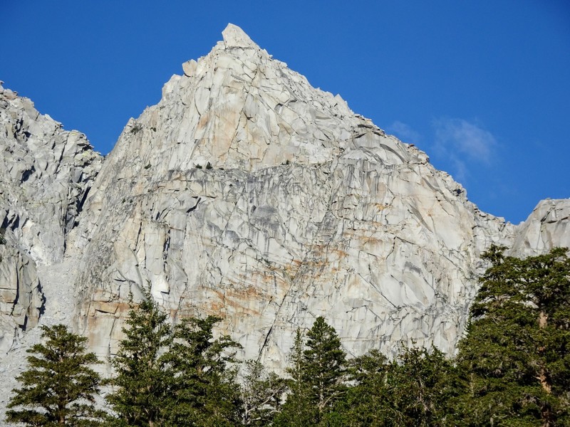 Rock Climbing in Nameless Pyramid, High Sierra