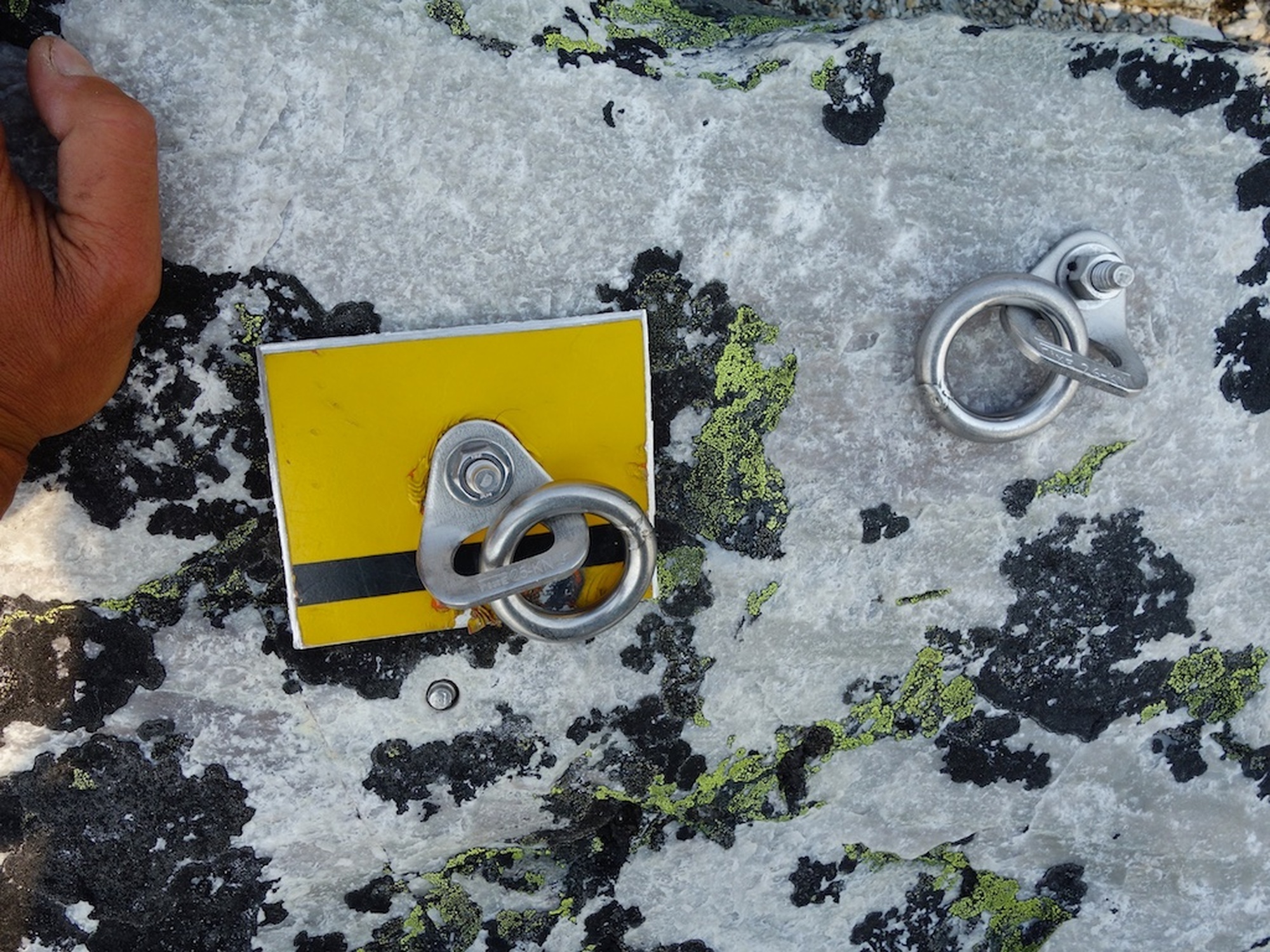 The rap route is well-marked and has nice rap rings.