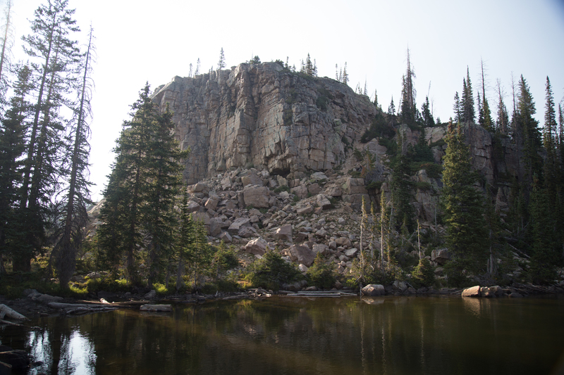 Rock Climbing in Cliff Lake, Northeast Utah
