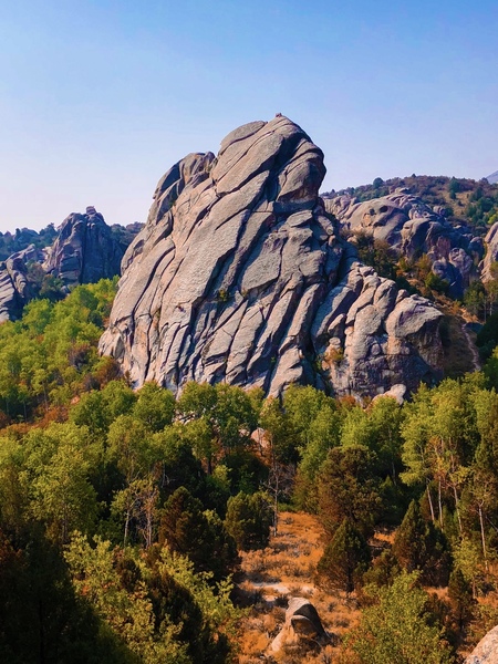 Rock Climbing in Flaming Rock, City of Rocks