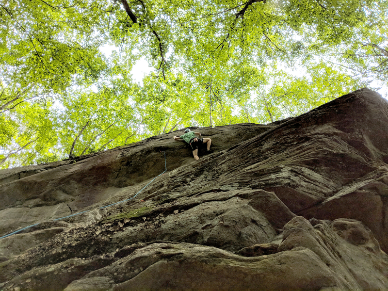 The hand traverse across the bulge.