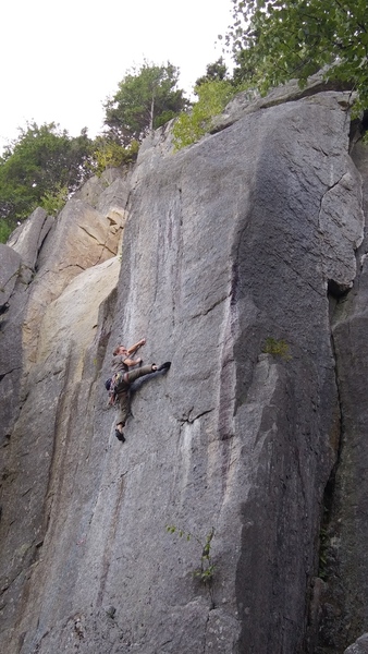 Rock Climbing in Canada Cliff Rock, -Acadia National Park