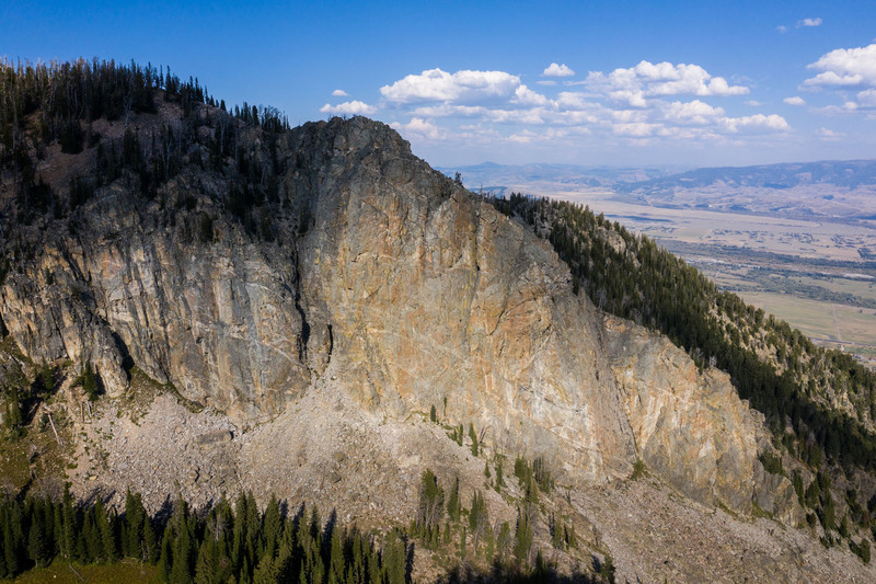 Rock Climbing in Rock Springs Buttress, Jackson Hole