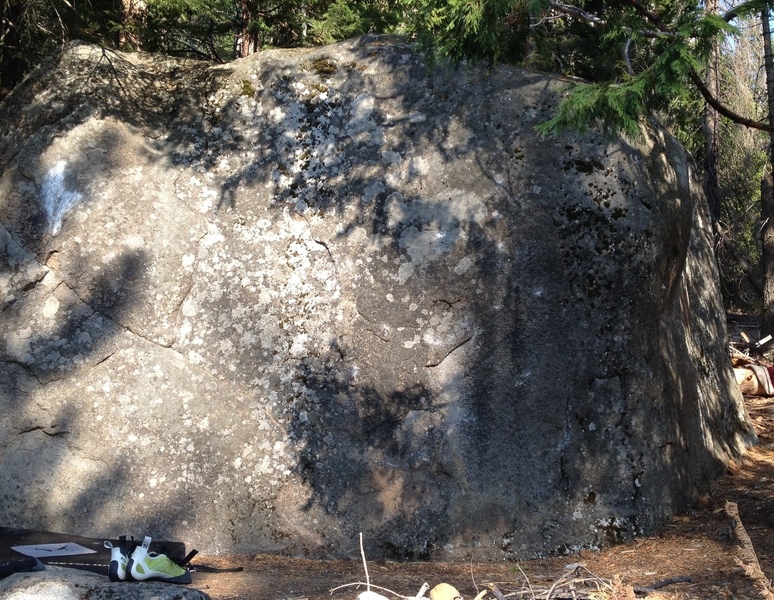 Climbing in Byron’s Boulder, Northeast California