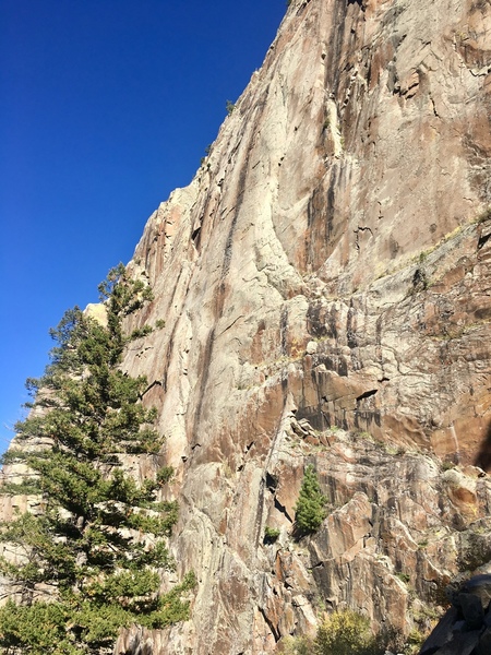 The western side of the Mirror Wall in Ophir, CO.