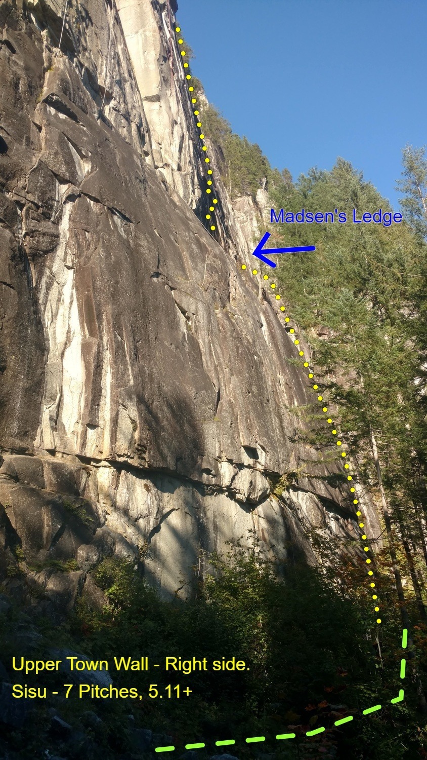 Looking right towards the base of Sisu