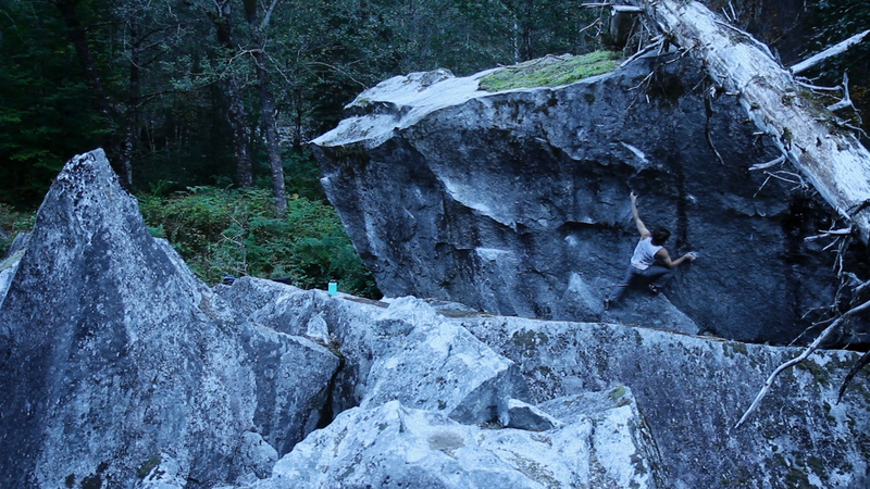 Climbing in Center Stage Boulder, Central-West Cascades & Seattle
