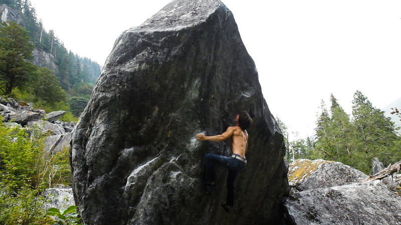 Climbing in Ministry of Magic Boulder, Central-West Cascades & Seattle