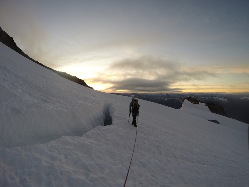 On way to the summit pyramid