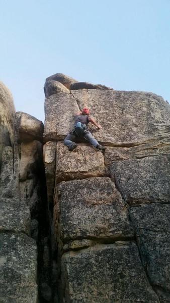 Rock Climbing in Teetering Tower Rock, San Bernardino Mountains
