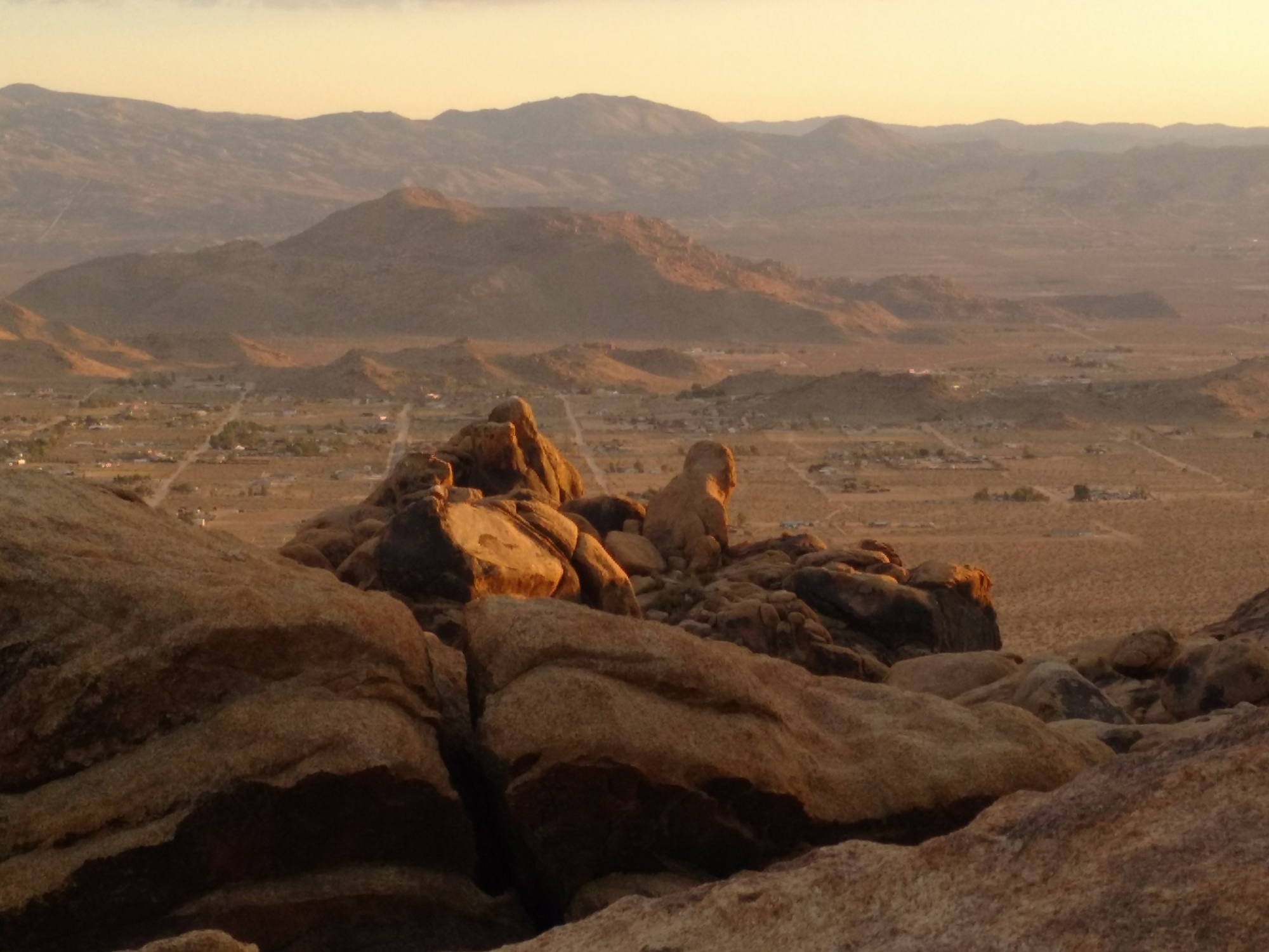 View of Apple Valley from a summit
