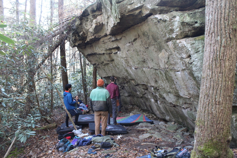 Bouldering in The Dungeon, Obed & Clear Creek