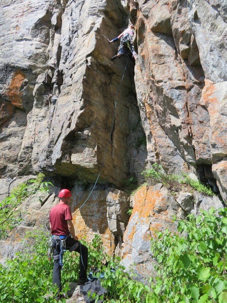 Rock Climbing in Gendarmes, Quebec