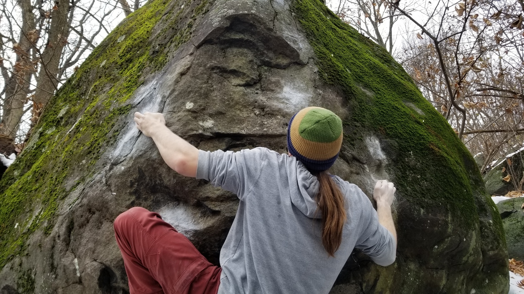 Jacob Woods, Left on sloper, right on start hold, coming into the ...