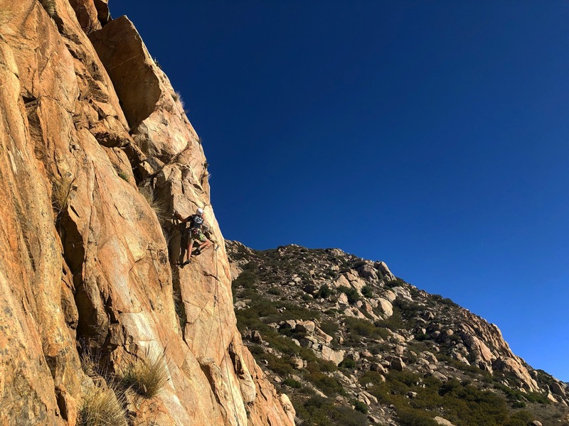 Rock Climb White Arete, San Diego County