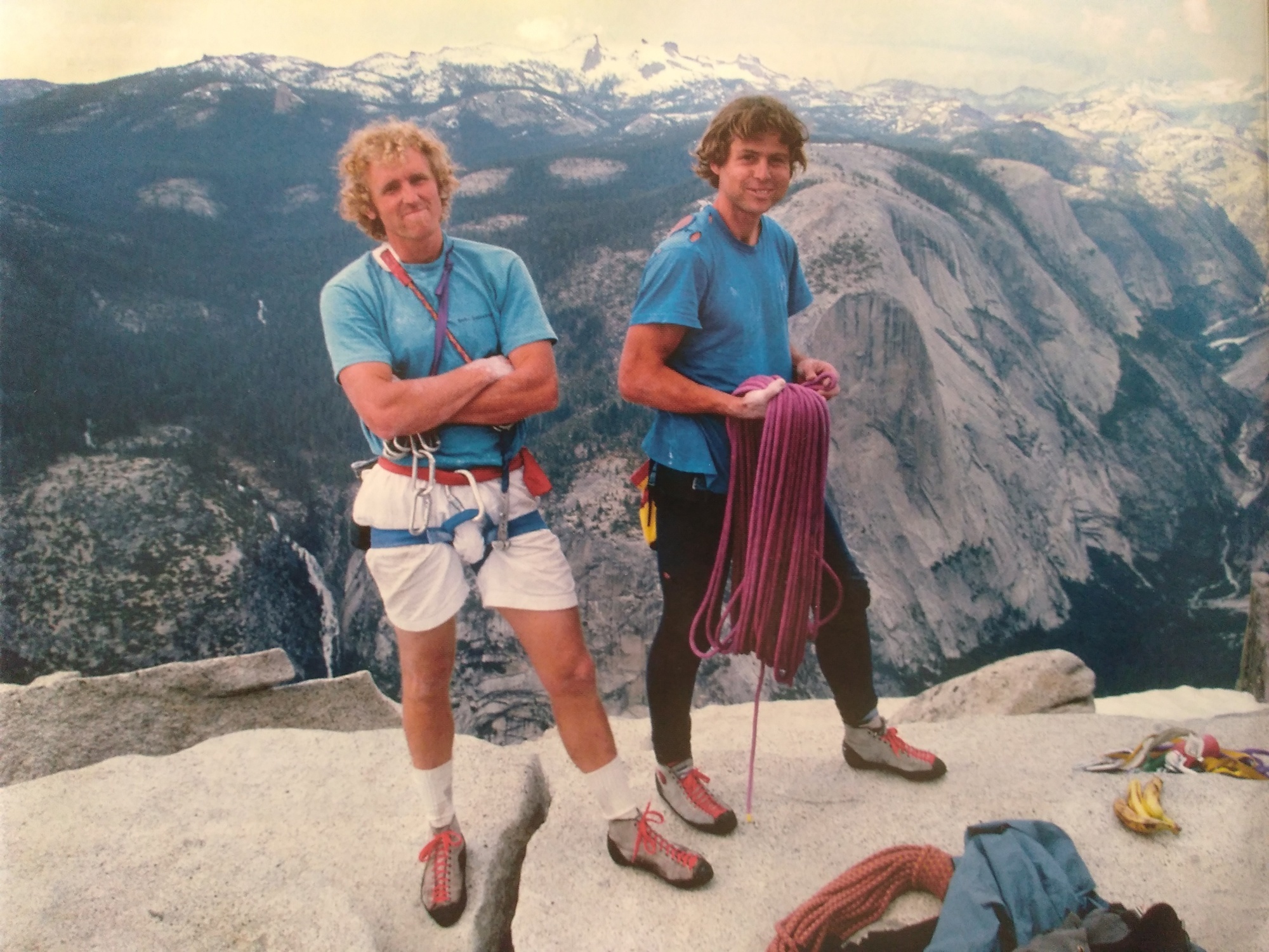 John Bachar and Peter Croft atop Half Dome after their historic 1986 ...