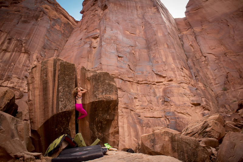 Climb Lick My Split, Southeast Utah