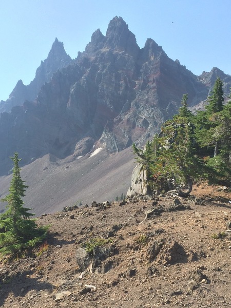 Rock Climbing in Three Fingered Jack, Oregon Volcanoes