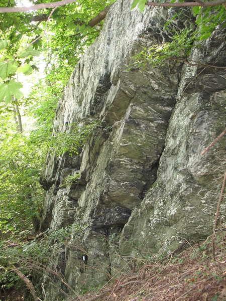 Climbing in Virginia Cliff, Harper's Ferry
