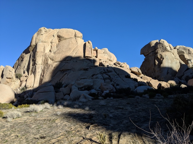 Rock Climbing in Treasure Chest aka Big Moon Rock, San Diego County