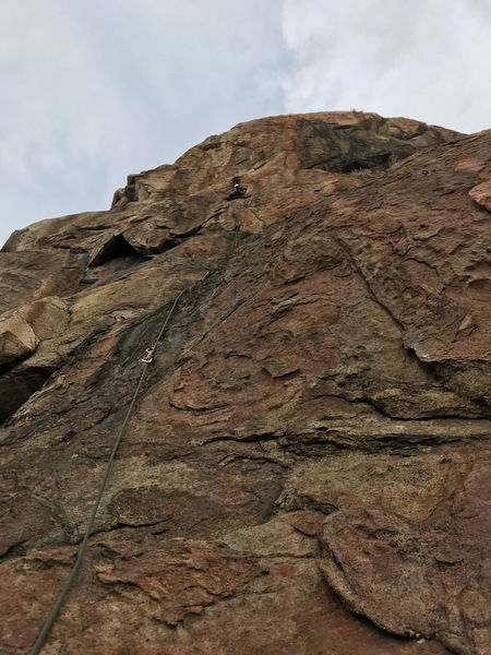 Rock Climbing in Not So Grassy Ledge, San Diego County
