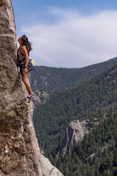Rock Climb Bihedral Arete, Boulder Canyon