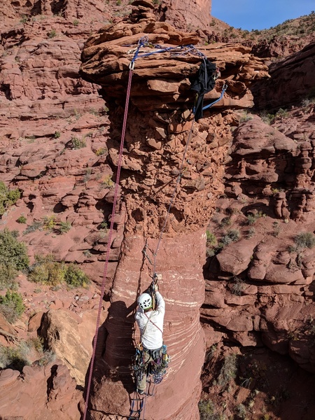 Rock Climbing in The Aliens, Southeast Utah