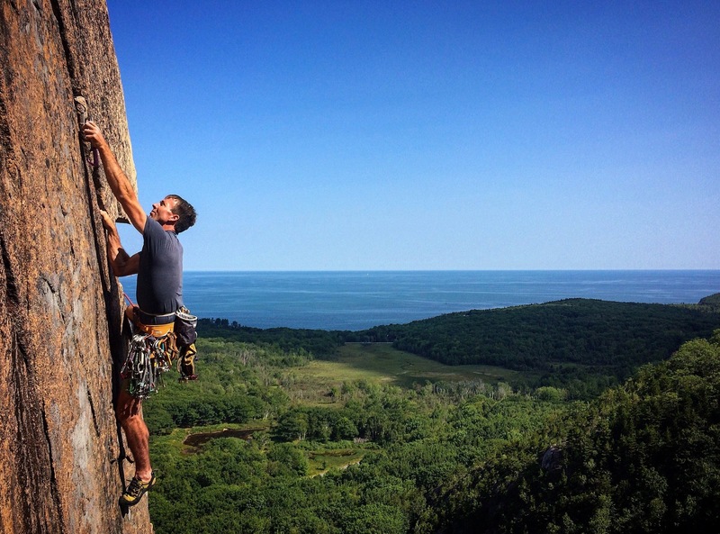 Rock Climb The Wet Lithuanian, -Acadia National Park