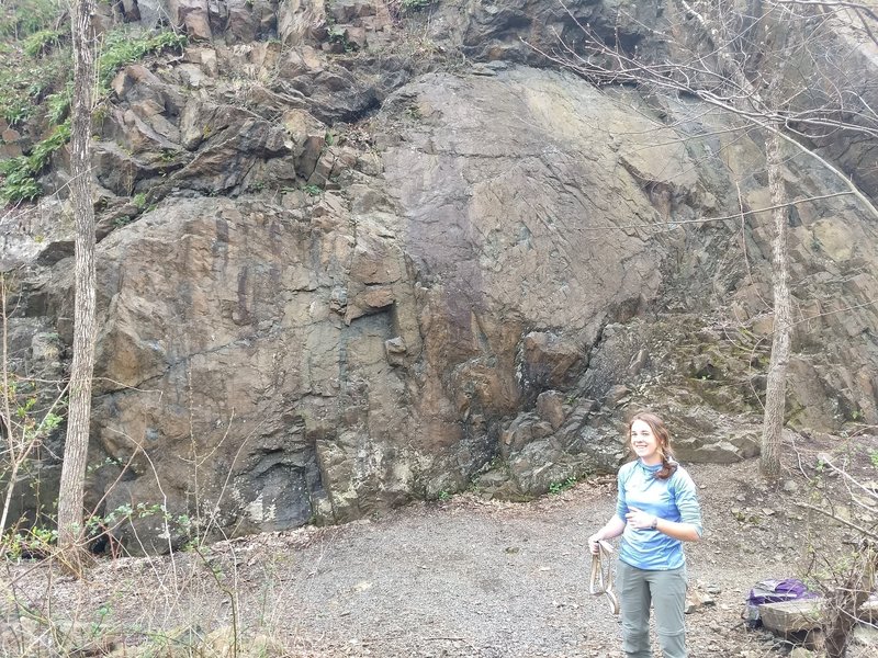 Rock Climbing in Neophyte's Wall, Birdsboro Quarry