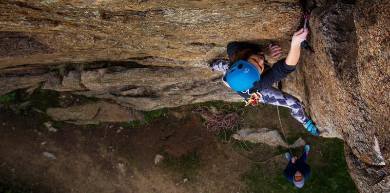 Rock Climb Layback Crack, Southeast Corner